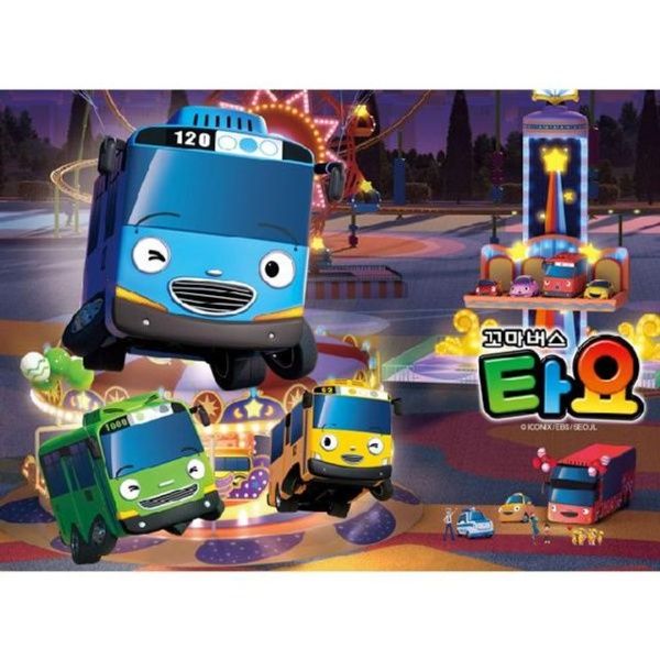 hplusmall 100피스 직소퍼즐 꼬마버스 타요 - 야간개장 (큰조각) - 핫트랙스