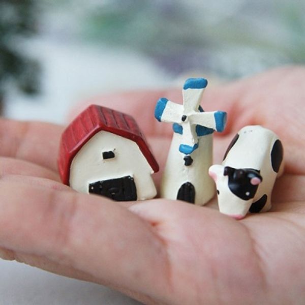 iswas [HEIM] 미니어쳐 젖소 빌리지 3종set - 핫트랙스