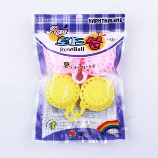 hplusmall 로즈볼4조 나프탈렌 095 옷장 화장실 냄새제거 탈취제 - 핫트랙스