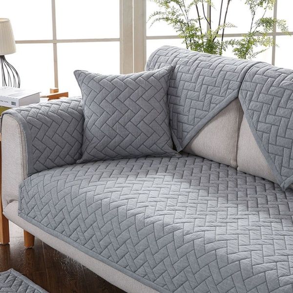 hplusmall 헤링본 워싱면 소파 팔걸이 겸 등받이 패드 90cm 덮개 - 핫트랙스