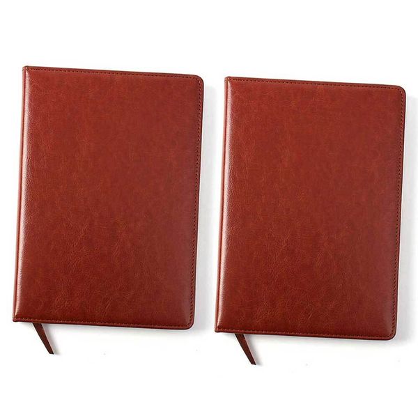 hplusmall 브라운 줄노트 가죽커버 필사 WF9DDBC - 핫트랙스