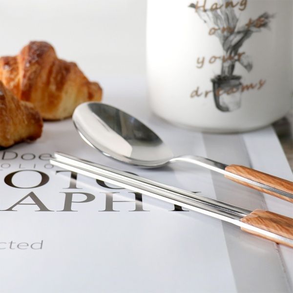 kitchen malling 르리에 우드 한식 수저세트 - 핫트랙스