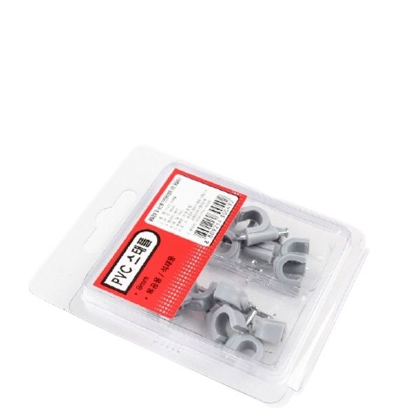 hplusmall 목공 석재 전선 통신 전기 배선 고정 정리 PVC 스태플 - 핫트랙스