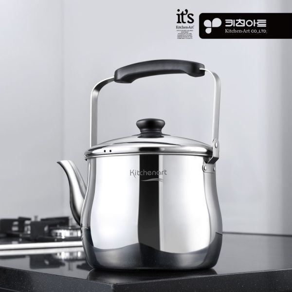 hplusmall 키친아트 벨리 주전자 5L /스텐/들통형/대용량/1.5L~7 - 핫트랙스