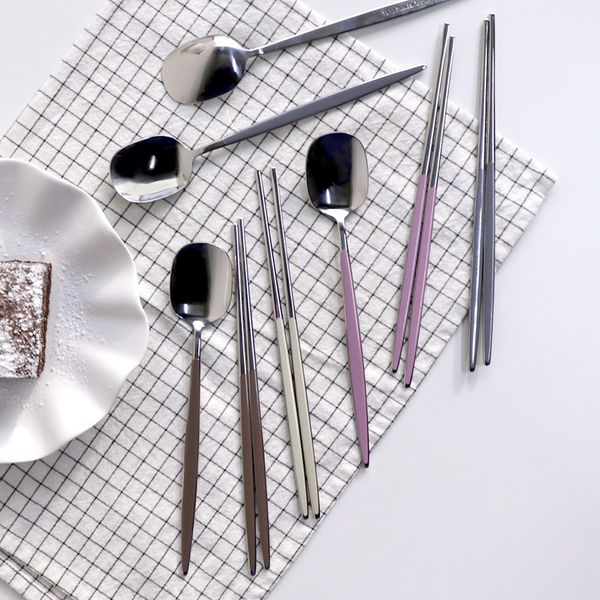 kitchen malling 라일리 파밀리아 국산 한식 수저세트 4인 4color 택1 - 핫트랙스