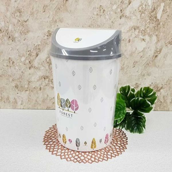 hplusmall 포레스트 원형 푸쉬 휴지통 6호 20L 미니 쓰레기통 - 핫트랙스