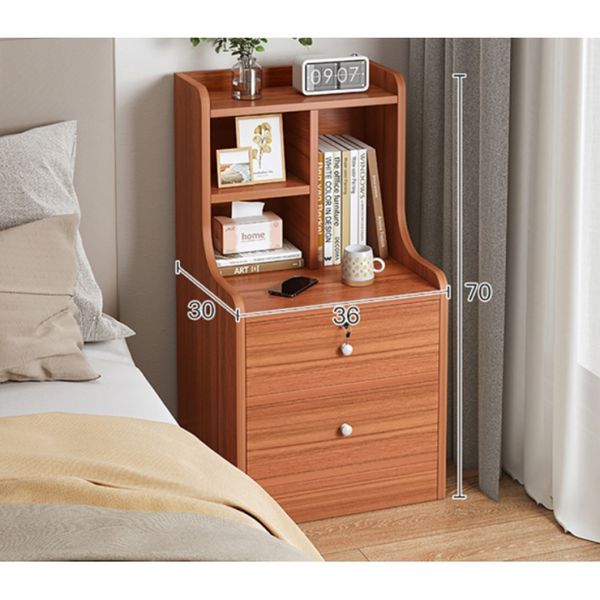 shoppingplan 2단 서랍달린 미니 책꽂이 H-3(월넛) - 핫트랙스