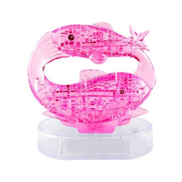 hplusmall 45피스 크리스탈퍼즐 - 물고기자리 (핑크) - 핫트랙스