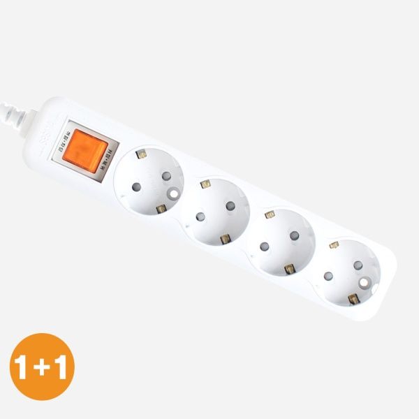 ijung 1+1 현대 멀티탭 통합 절전 과부하차단 4구 3M - 핫트랙스
