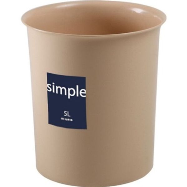 hplusmall 심플 오픈휴지통 베이지 5L 창신리빙 - 핫트랙스