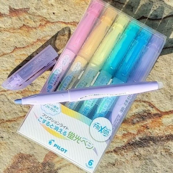 hplusmall 파이롯트 프릭션 지워지는 형광펜-Pastel 6색세트[WA0 - 핫트랙스