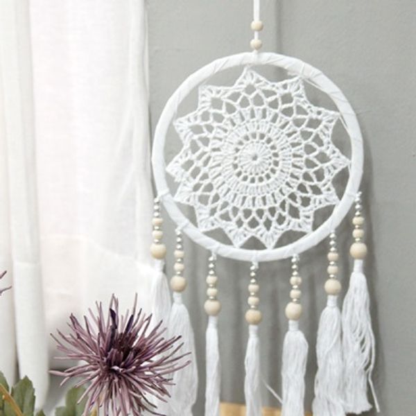 iswas [HEIM] 화이트 드림캐쳐 마크라메 - 핫트랙스