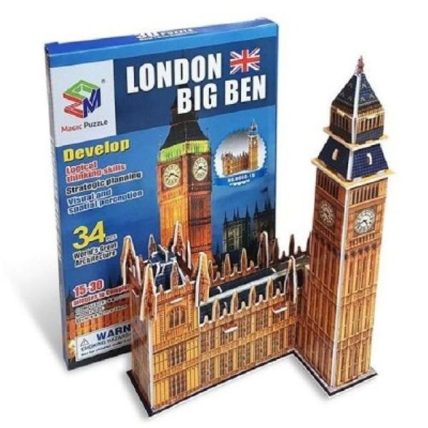 hplusmall 3D입체퍼즐 빅벤 건축물 유치원 초등학교 입학선물 - 핫트랙스