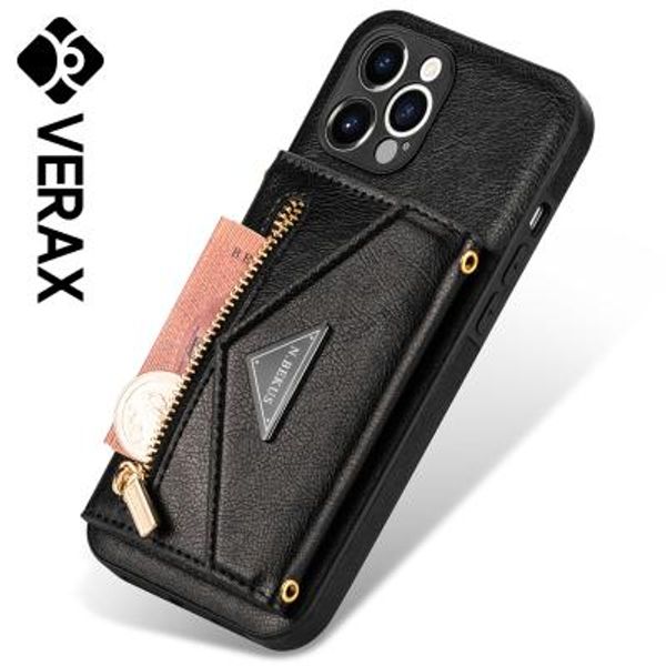VERAX 아이폰6 럭셔리 크로스 카드 지갑 가죽 케이스 P647 - 핫트랙스