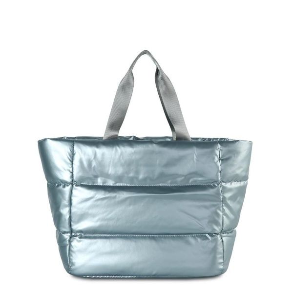 hplusmall 패딩 에코백 숄더백 숄더백 대학생 여자백팩 쇼핑백[W - 핫트랙스