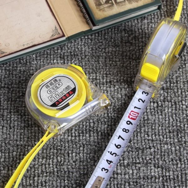 shoppingplan 투명 스틸 줄자(5M)/휴대용 스틸줄자 측정공구 - 핫트랙스