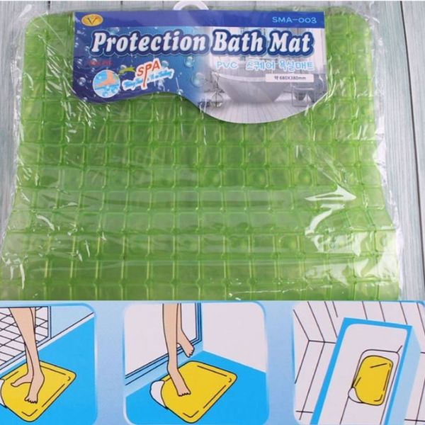 hplusmall PVC 스퀘어 욕실매트 68x38(그린)(W8A2DDD) - 핫트랙스