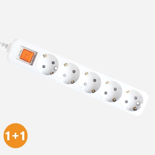 ijung 1+1 현대 멀티탭 통합 절전 과부하차단 5구 1.5M - 핫트랙스