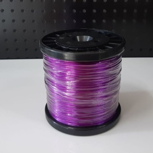 hplusmall 칼라공예철사 보라색(대용량 두께1.0mm 길이240M) - 핫트랙스