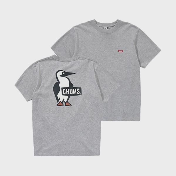 CHUMS 첨스 부비 로고 반팔 티셔츠 HGRAY - 핫트랙스