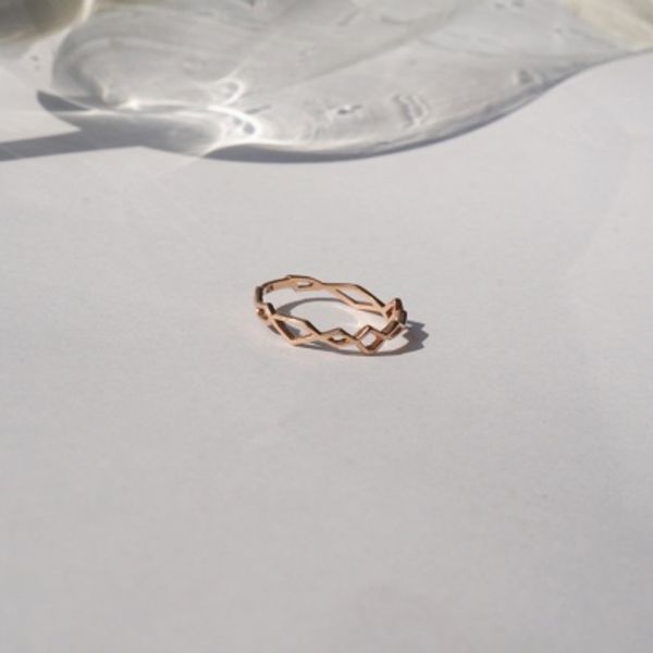 녹다 14k gold net ring - 핫트랙스