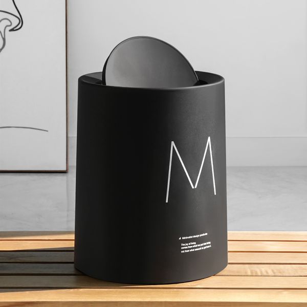 happyelephant 깔끔한 모로니M 사각 스윙 휴지통 8L 12L - 핫트랙스