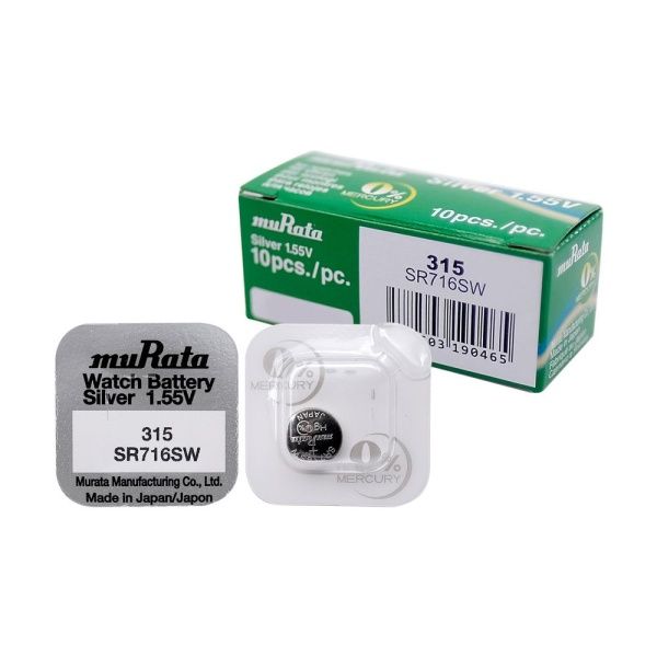 hplusmall 무라타 315(SR716SW)(10알) 시계건전지 1.55V[W666A8F - 핫트랙스