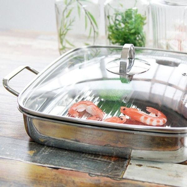 iswas [HEIM] 슈테판 통5중 사각 냄비 - 핫트랙스