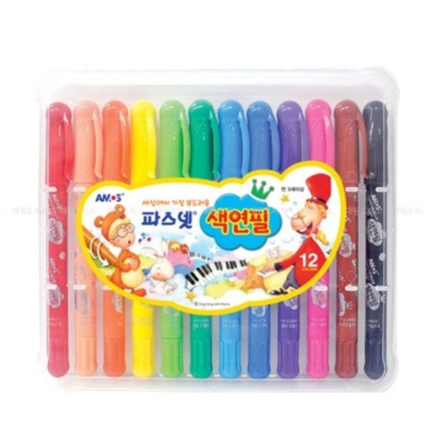 hplusmall 파스넷 색연필 12색 - 핫트랙스