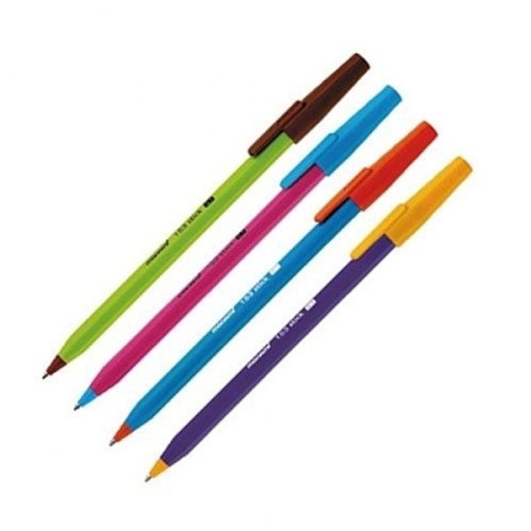 hplusmall 모나미)153스틱 비비드볼펜(0.7mm-분홍-12개입) - 핫트랙스