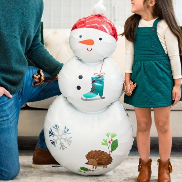 hplusmall PW-SA 크리스마스 풍선 (슈퍼쉐잎) 스노우맨 눈사람[W - 핫트랙스
