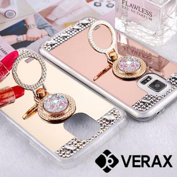 VERAX P176-3 갤럭시S7엣지 큐빅 실버 미러 젤리케이스 - 핫트랙스