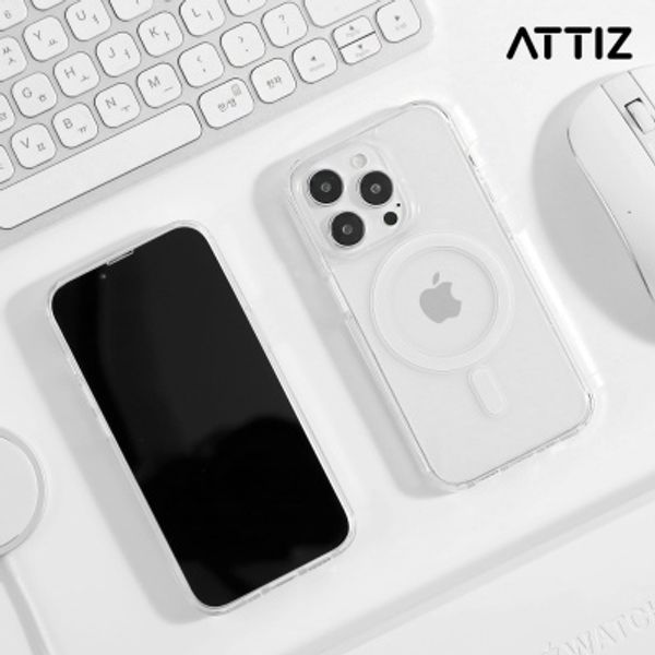 CORE ATTIZ 아띠즈 아이폰14 맥세이프 마그네틱 크리스탈 케이스 - 핫트랙스
