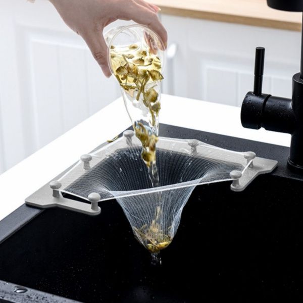 shoppingplan 코너 홀더 싱크대 거름망 100p세트 음식물 쓰레기망 - 핫트랙스