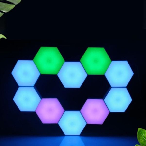 ZIPDREE 스마트 LED 터치 라이트 패널 붙이는 DIY 조명 육각 무드등 3개 - 핫트랙스