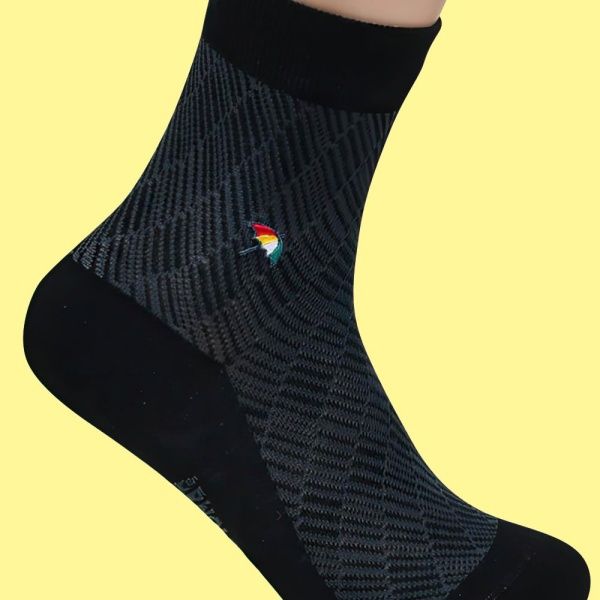 hplusmall 아놀드 로고 자수 봉조정장 중목 양말 5P 고급 남성[W - 핫트랙스