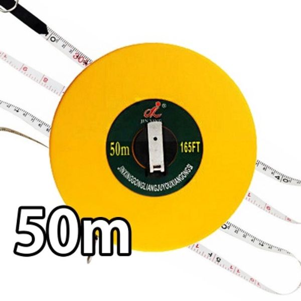 hplusmall 원형 산업 공업 자동 슬립바디 롱라인 줄자 50미터 - 핫트랙스