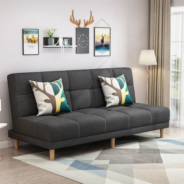 shoppingplan 3인용 패브릭 소파베드 (180cm) (다크 그레이) - 핫트랙스