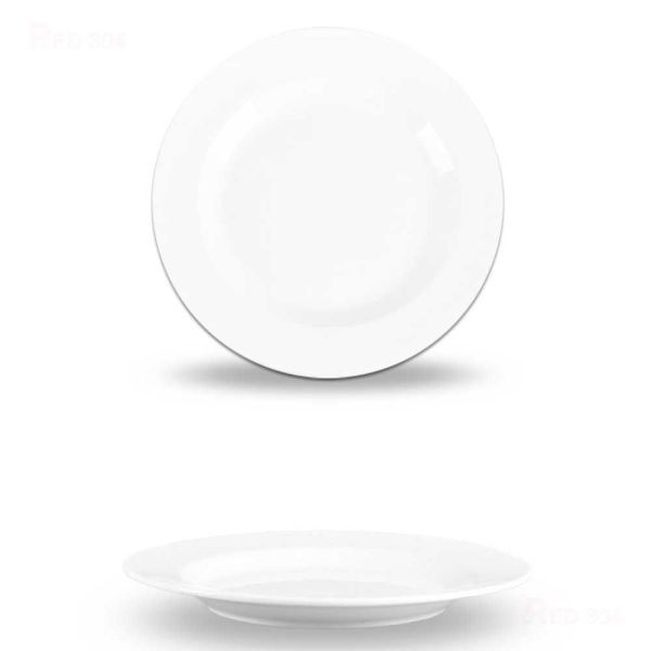 hplusmall 화이트 도자기 양식접시 스프접시 22.5x2.5cm 4호 - 핫트랙스