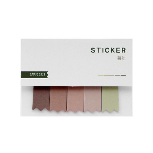 shoppingplan 타임 접착 인덱스 메모지 6p세트 / 메모지플래그 - 핫트랙스