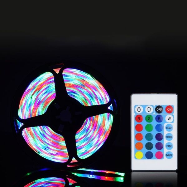 hplusmall 슬림형 고휘도 플렉시블 LED줄조명 DC12V RGB칼라 5M[ - 핫트랙스