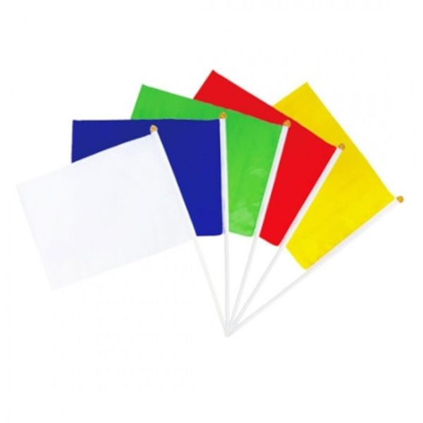 hplusmall 3000 단색수기 빨강운동회 체육대회 응원 칼라 깃발 - 핫트랙스