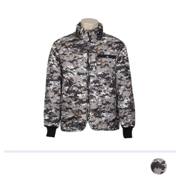 hplusmall 그레이카모 깔깔이 점퍼[W0B9DF1] - 핫트랙스