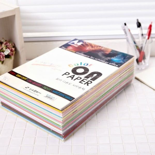 hplusmall 칼라 다용도 사무용지 25매 A4 크림색 복사지 - 핫트랙스