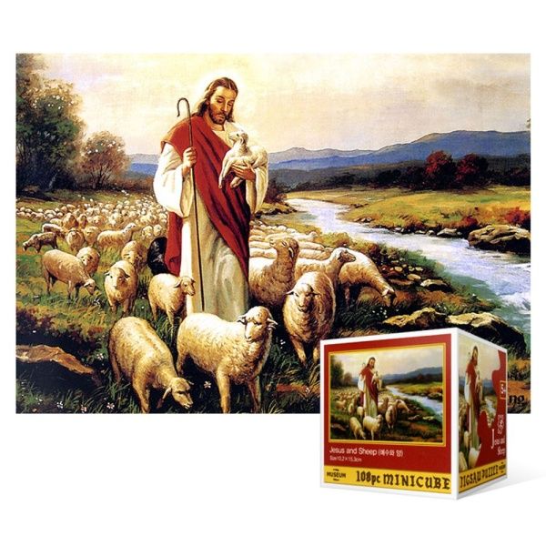 hplusmall 108피스 직소퍼즐 - 목자되신 예수님 (미니) - 핫트랙스