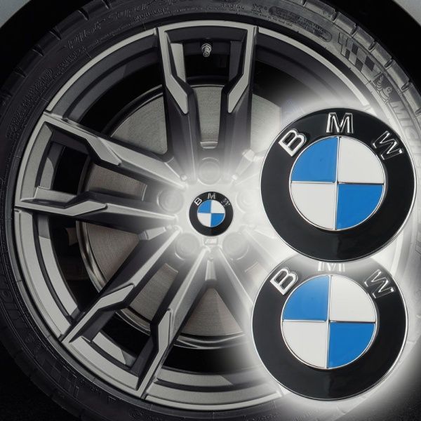 hplusmall 플로팅 화이트 무회전 스피닝 휠캡 56mm 2개 BMW-56B[ - 핫트랙스