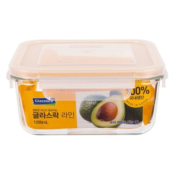 hplusmall 글라스락 정사각 유리 밀폐 용기 1200ml - 핫트랙스