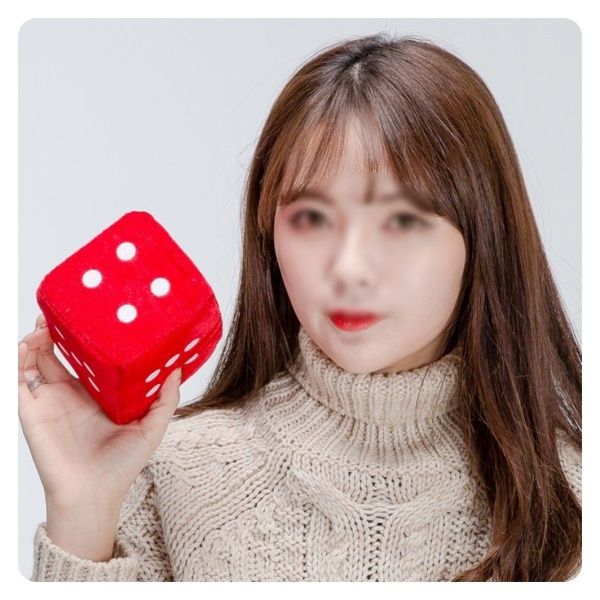 hplusmall PWM-DK 스펀지주사위(중)10cm레드 스펀지 - 핫트랙스