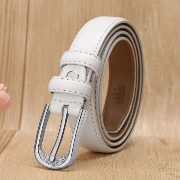 hplusmall 바이비 핀버클 여성 가죽벨트 캐주얼 패션 허리띠[WBE - 핫트랙스