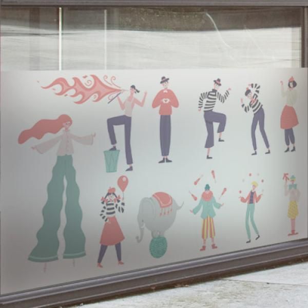 ggoomim pd914-서커스일원_글라스시트지 - 핫트랙스